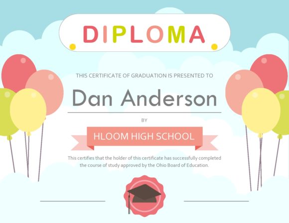 30 Free High School Diploma Templates (Word) - PrintableTemplates