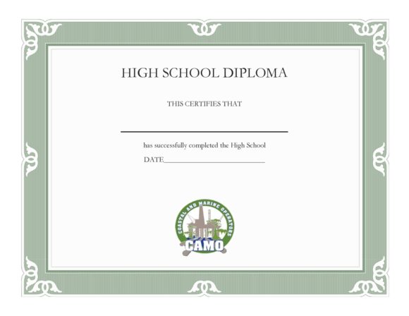 30 Free High School Diploma Templates (Word) - PrintableTemplates