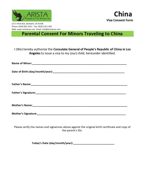 39 Printable Child Travel Consent Forms (& Letters)