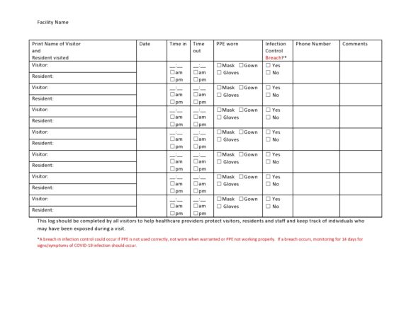 40 Printable Visitor Log Templates (Excel / Word)