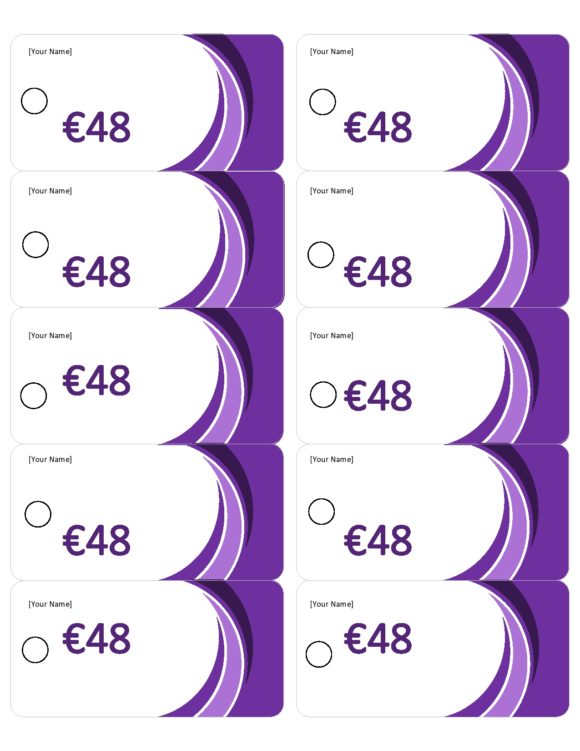 16 Editable Price Tag Templates [Word] - PrintableTemplates