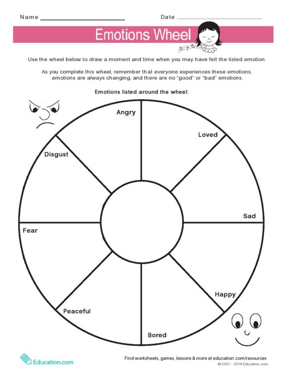 40 Useulf Feelings Wheel Templates [for Adults & Kids]