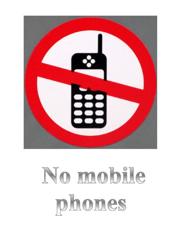30 No Phone Signs [No Cell Phone Use Signs]