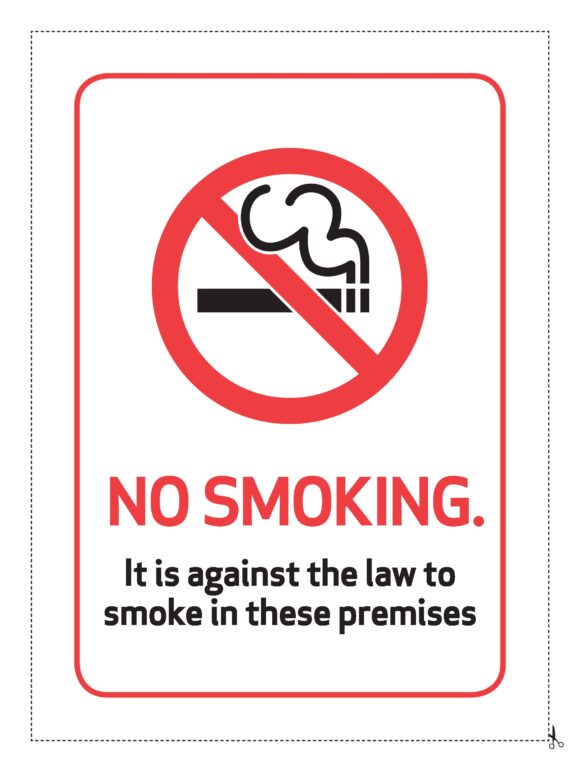 40 Printable No Smoking / No Vaping Signs